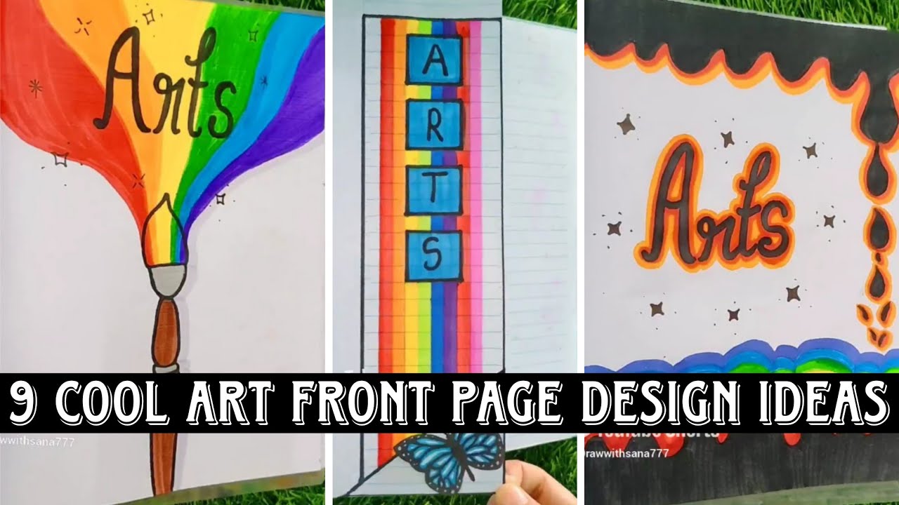 9 Cool Art Front Page Design Ideas💡| Front Page Design Ideas For School ...
