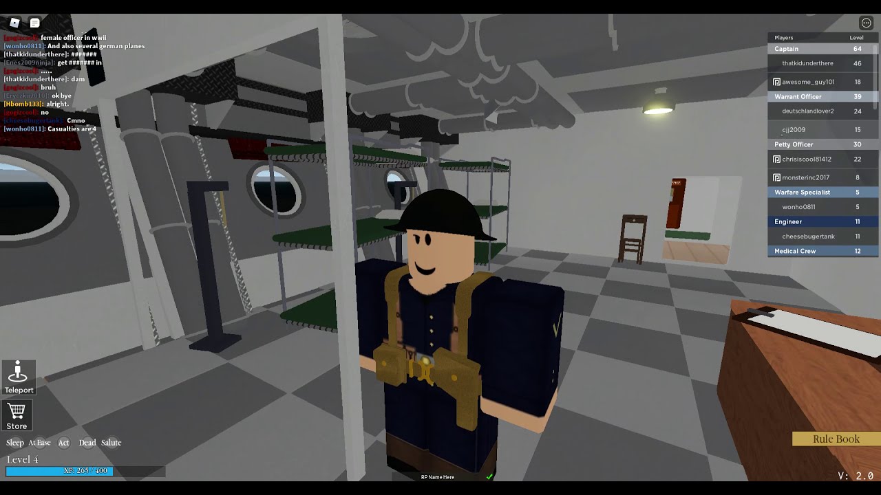 | Touring WW2 Warship | Warship RP WW2 | Roblox | golden briana | - YouTube