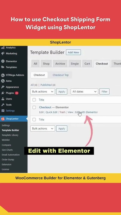 How to use Checkout Shipping Form Widget using ShopLentor #woocommerce #shorts - YouTube