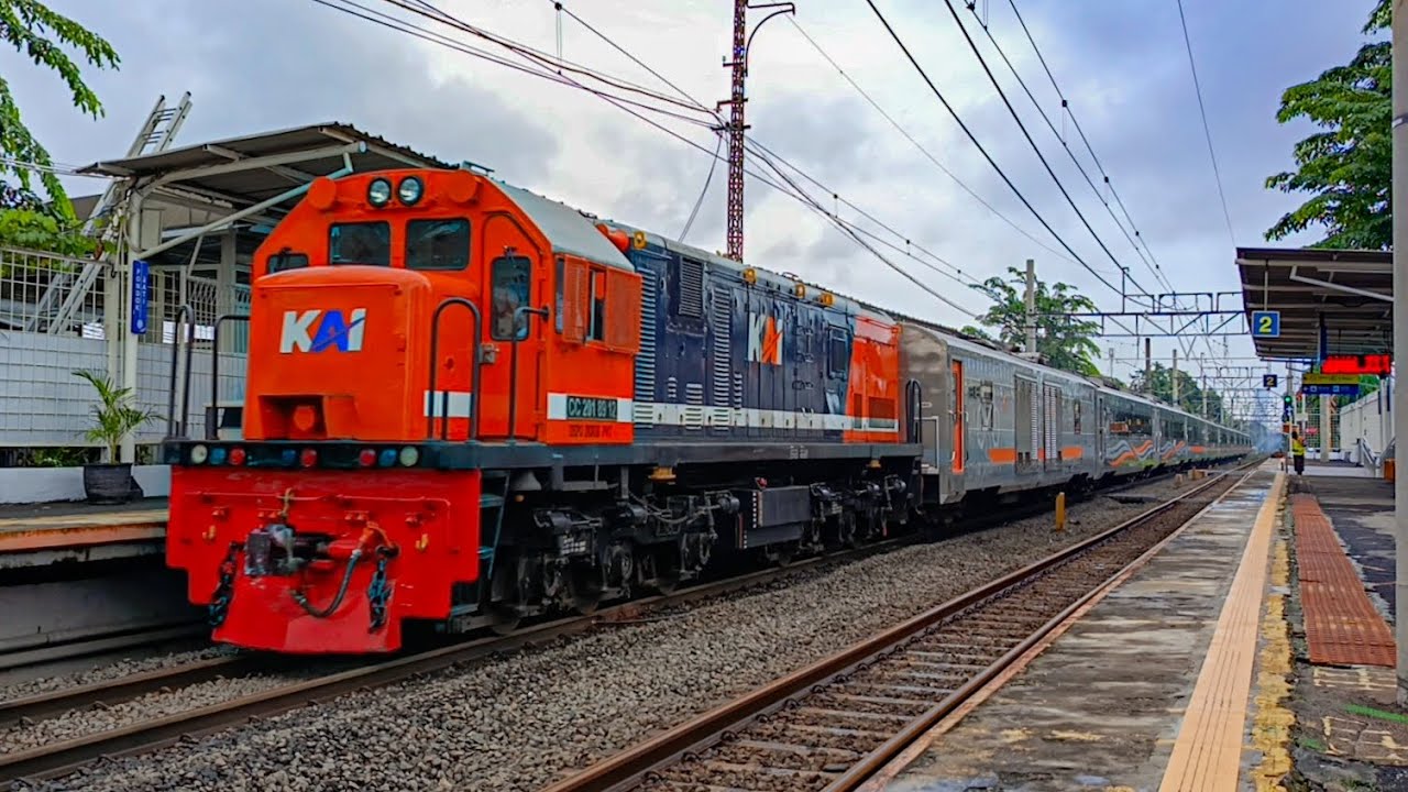 PERDANA DINAS JAUH LOKOMOTIF SUMATERA !! CC 201 89 12 PWT Perdana Dinas ...