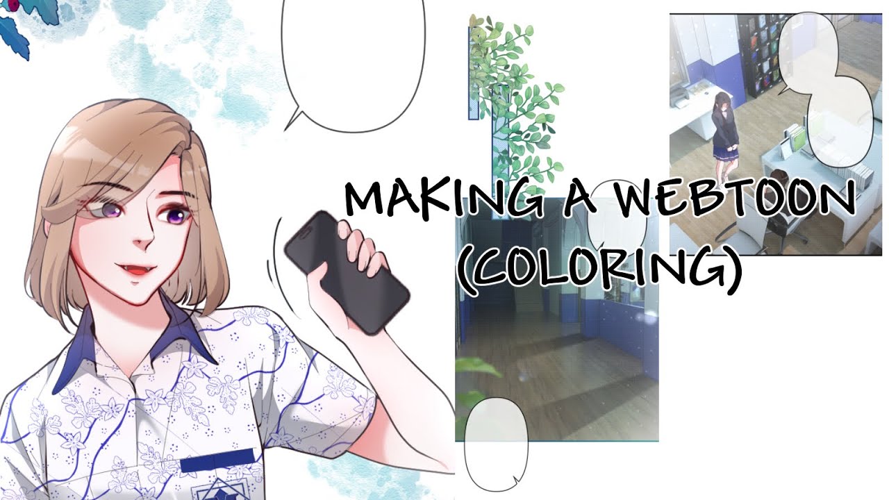 Making a Webtoon Speedpaint (Coloring) - YouTube