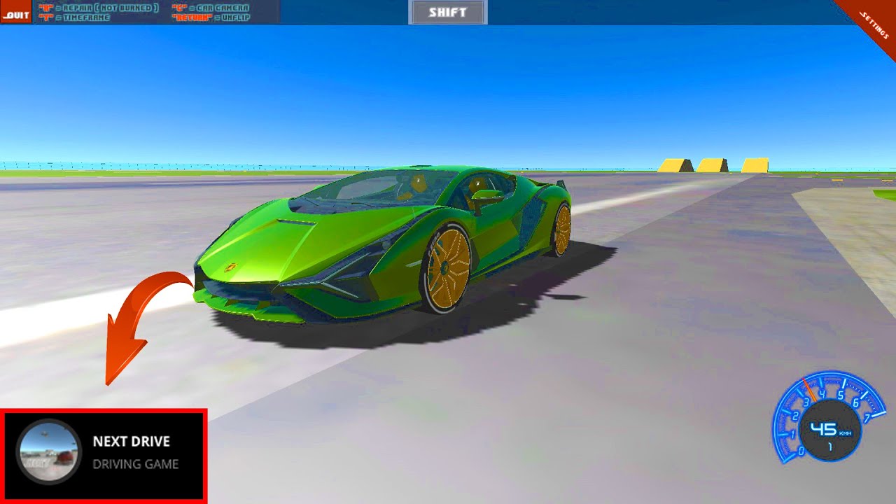 I drive to the limit on a Lamborghini in the game Next Drive | Car ...