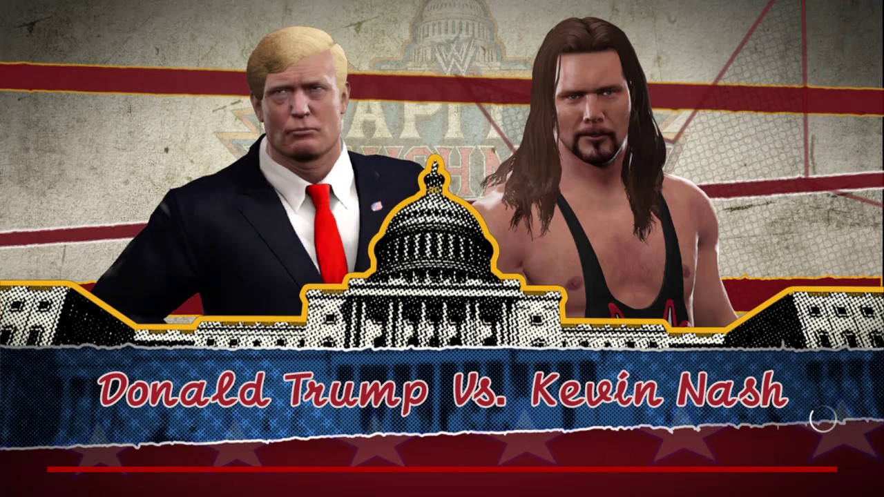 WWE 2K17 Kevin Nash VS Donald Trump Requested 1 VS 1 Match - YouTube