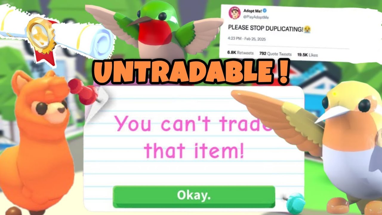 ALL these EXOTIC PETS are now UNTRADABLE! 😭Adopt Me's WORST UPDATE💔 ...