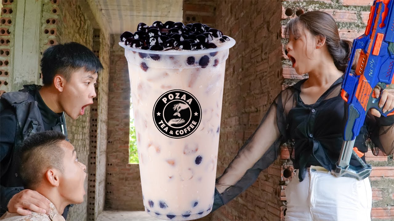 LTN Nerf War : Seal X to drink MILK TEA & Delta Force T Nerf Guns Fight ...