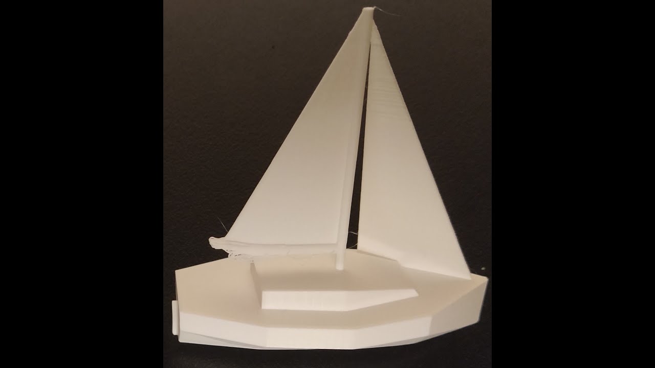 3D Printing / Sailboat Model / Time-lapse - YouTube