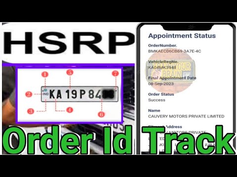 How to check hsrp number plate status kannada || hsrp number plate ...
