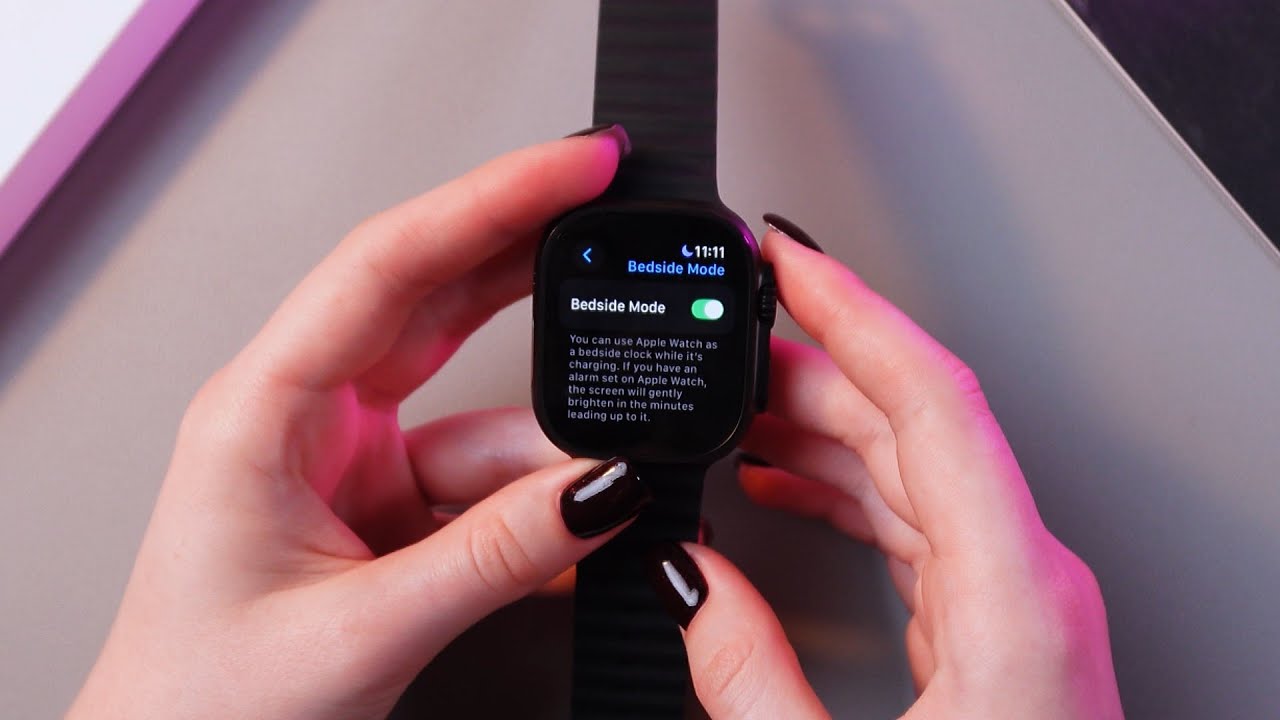 How to Enable/Disable Bedside Mode on Apple Watch Ultra 2 - YouTube