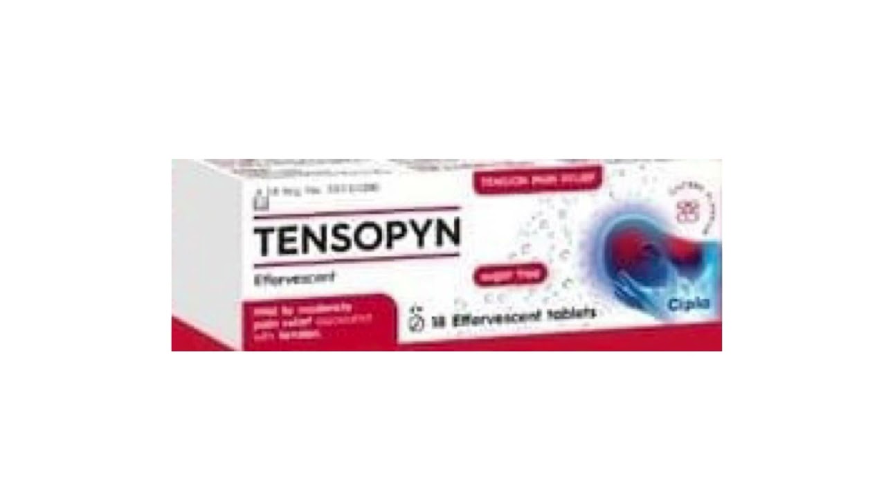 Cipla Tensopyn 18 Effervescent Tablets Cherry Flavour - YouTube