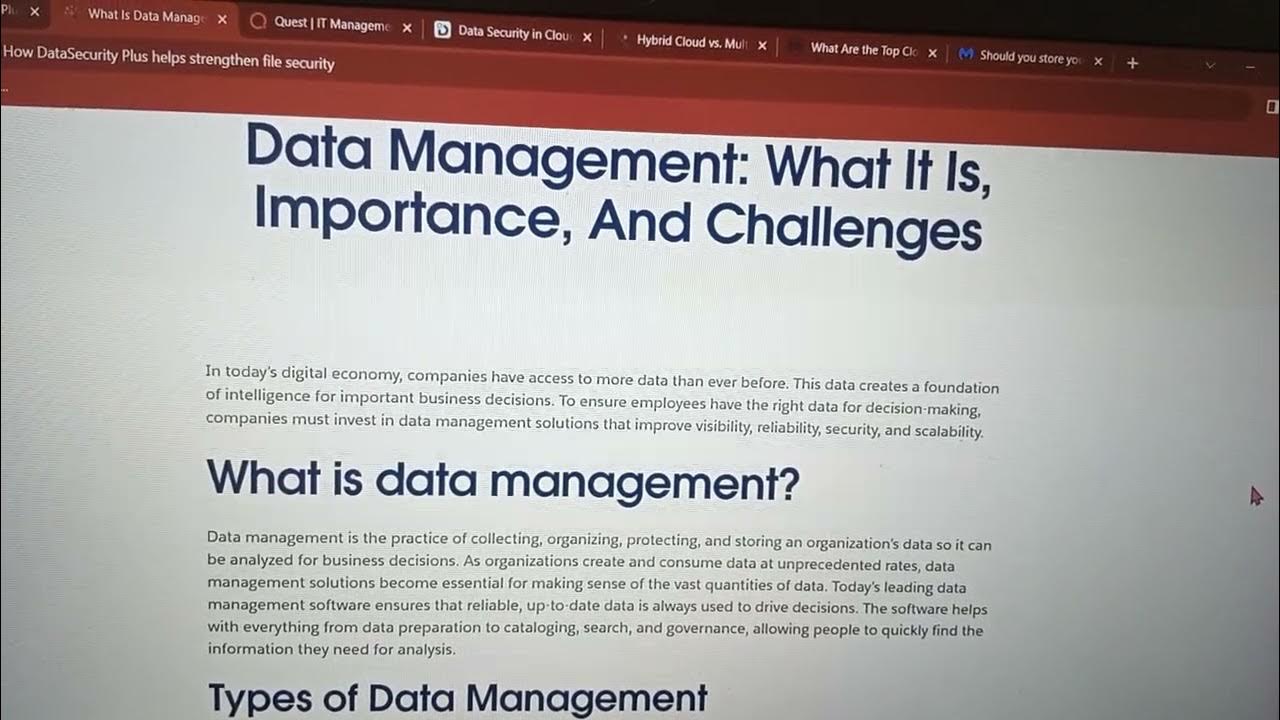 How Data Security Plus helps strengthen file security - YouTube