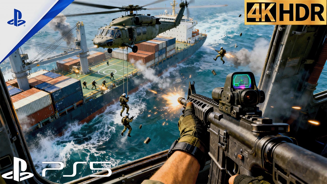 Midnight Cargo Ship Raid | Call of Duty (ULTRA Realistic 4K60FPS HDR ...
