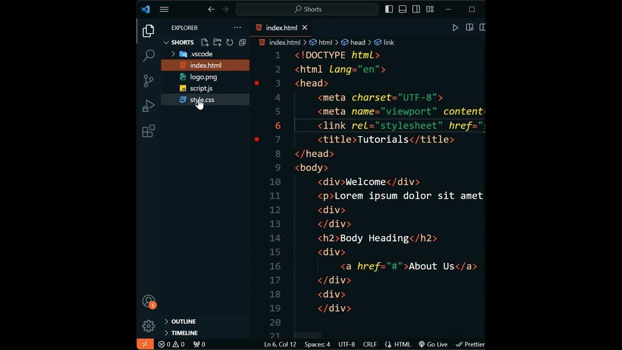 Vs Code Trick 08 Vscode Coding Webdevelopment Youtube