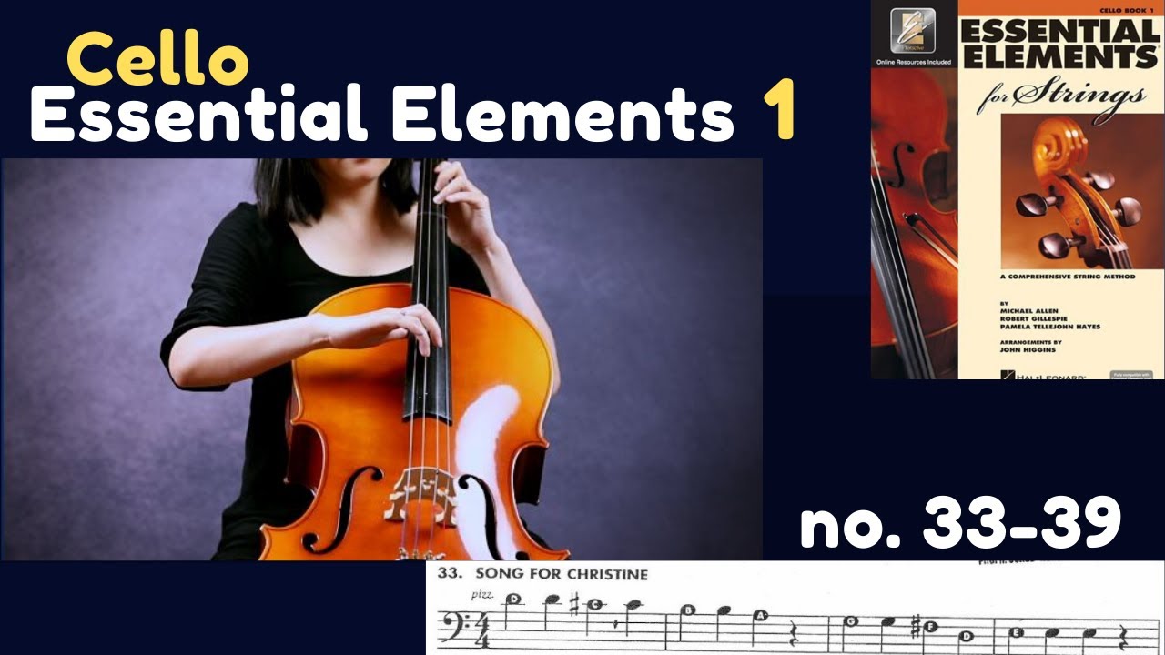 [Essential Elements Cello Book 1] #33-39 - YouTube