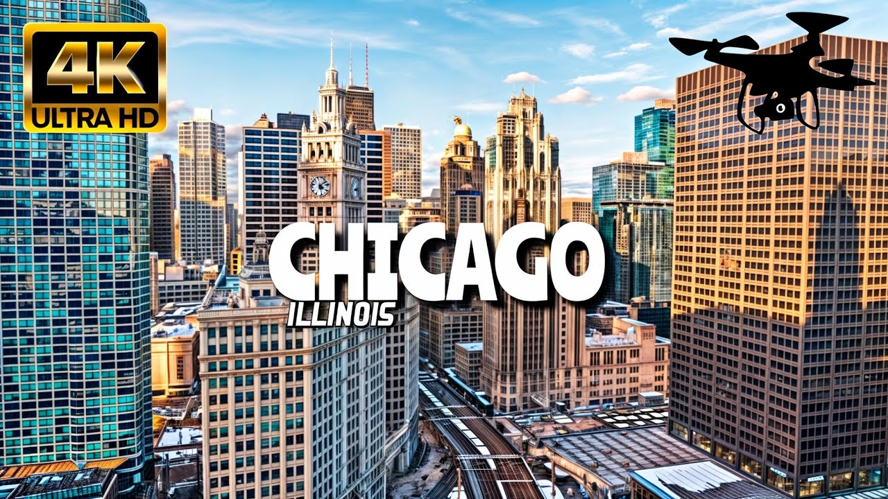 Chicago, Illinois In 4K By Drone - Amazing View Of Chicago, Illinois ...