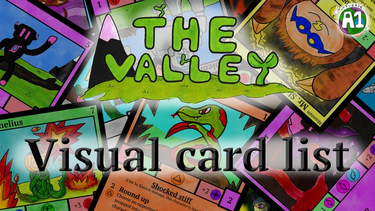 Universe A1- The Valley | Visual card list - YouTube