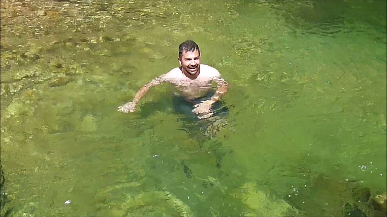 Swimming in Hercules Glades deep clear pool - YouTube