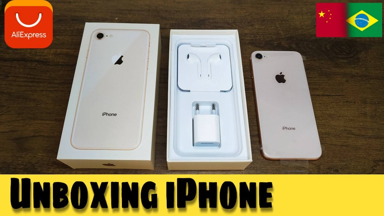 Iphone 8 unboxing do Aliexpress | veja se vale a pena comprar iPhone no ...