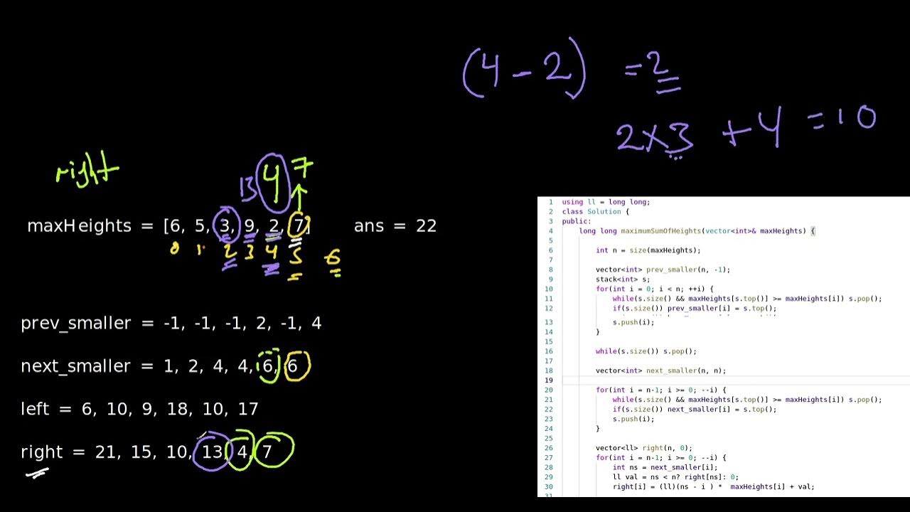 Eng Leetcode Weekly Contest 364 2866 Beautiful Towers Ii Youtube