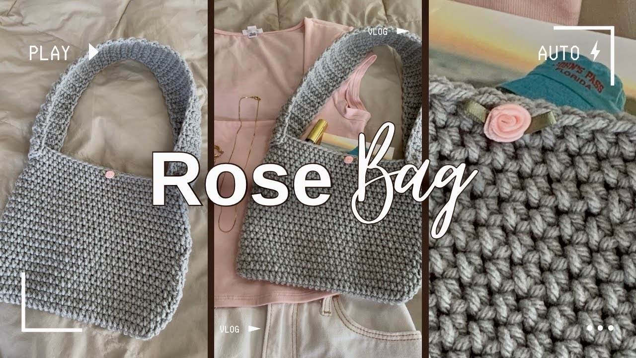 how to crochet easy bag for beginners - YouTube