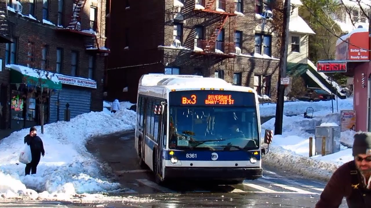 MTA New York City Bus: 2015 Nova Bus LFS #8361 on the Bx3 Bus. - YouTube