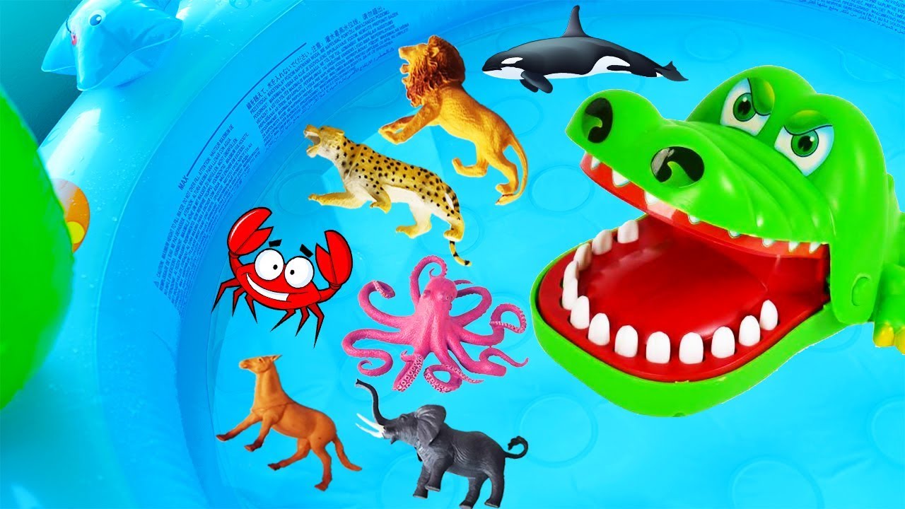 Toy Animals for Kids to Learn Wild Animals, Learn Sea Animals Name in ...