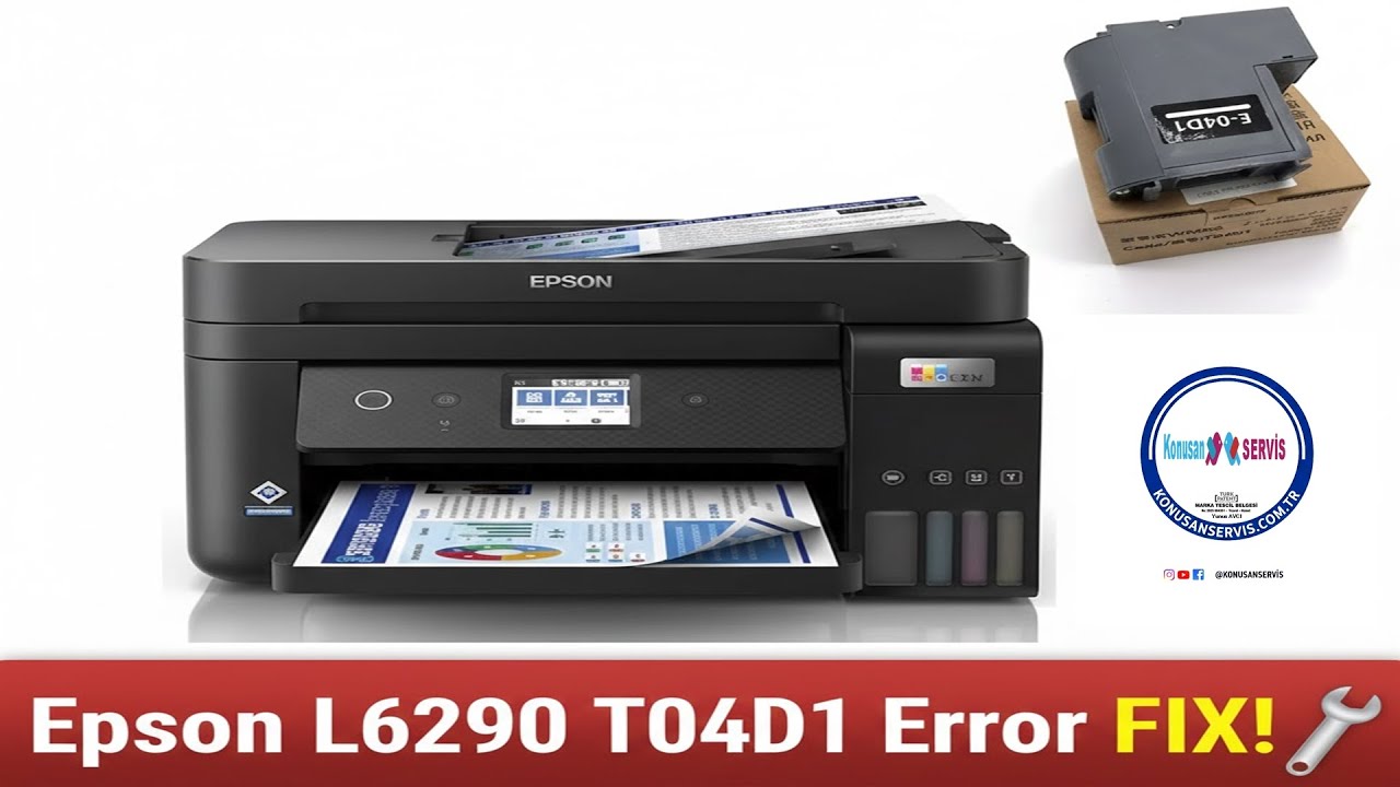 Epson L6290 T04D1 Maintenance Box Error FIX & Reset | Waste Ink Pad ...
