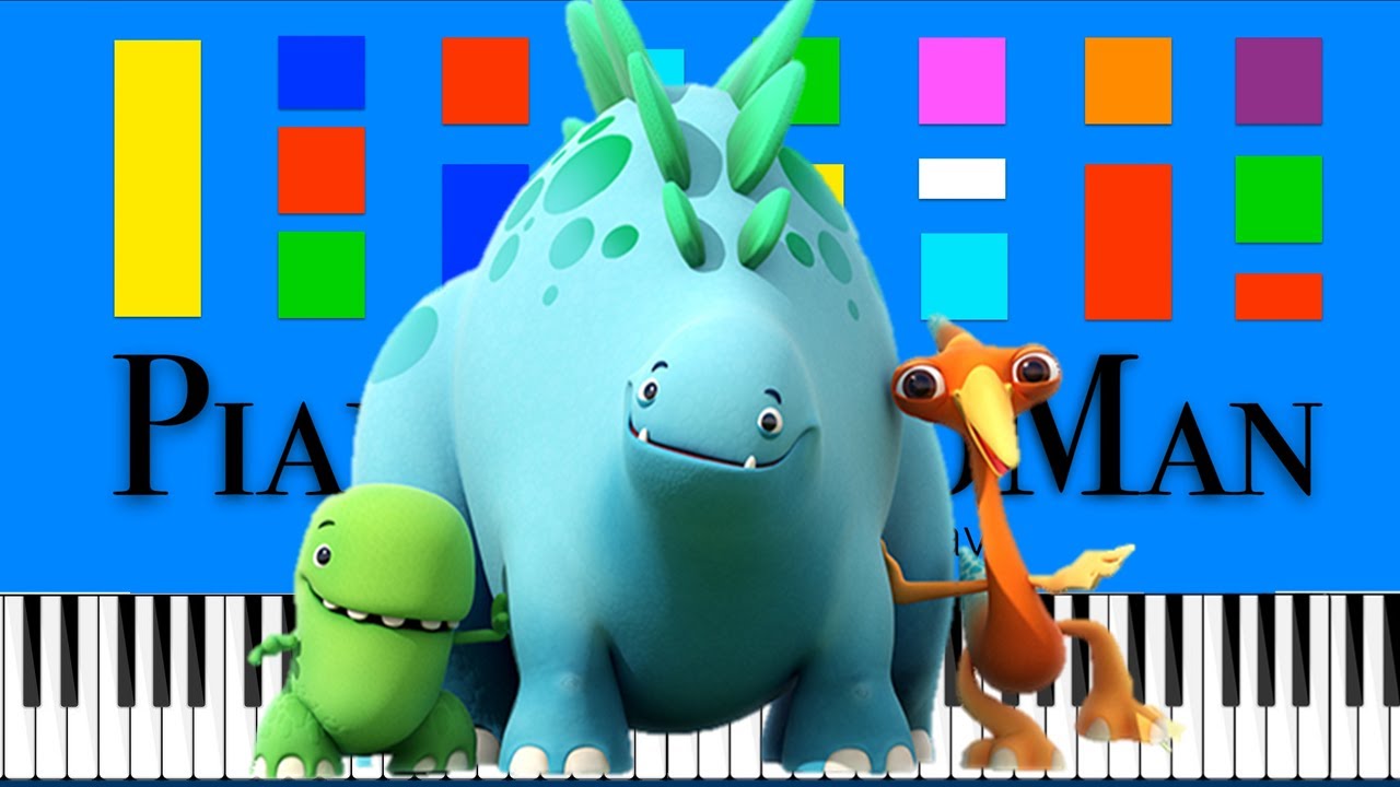CBeebies - Dinoapaws Theme Song (Slow Easy Medium) Piano Tutorial 4K ...