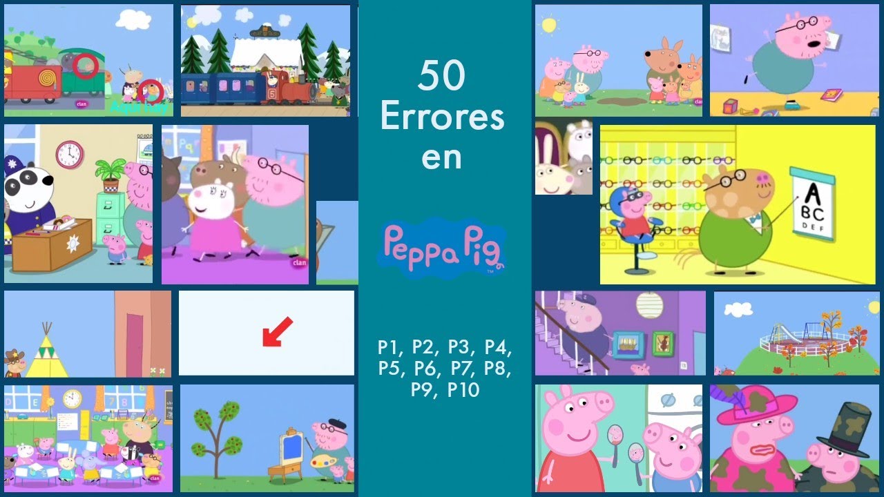 50 Errores en Peppa Pig (de la 1 a la 10) - YouTube