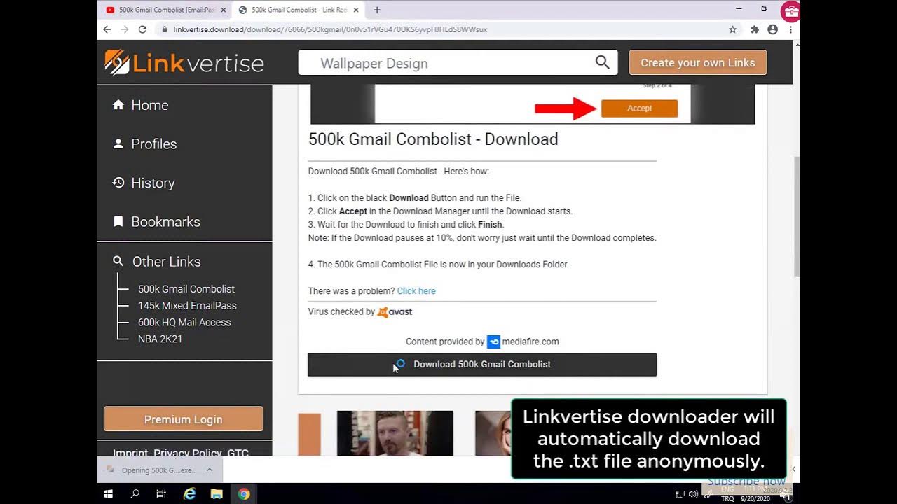 How to download files from Linkvertise - YouTube
