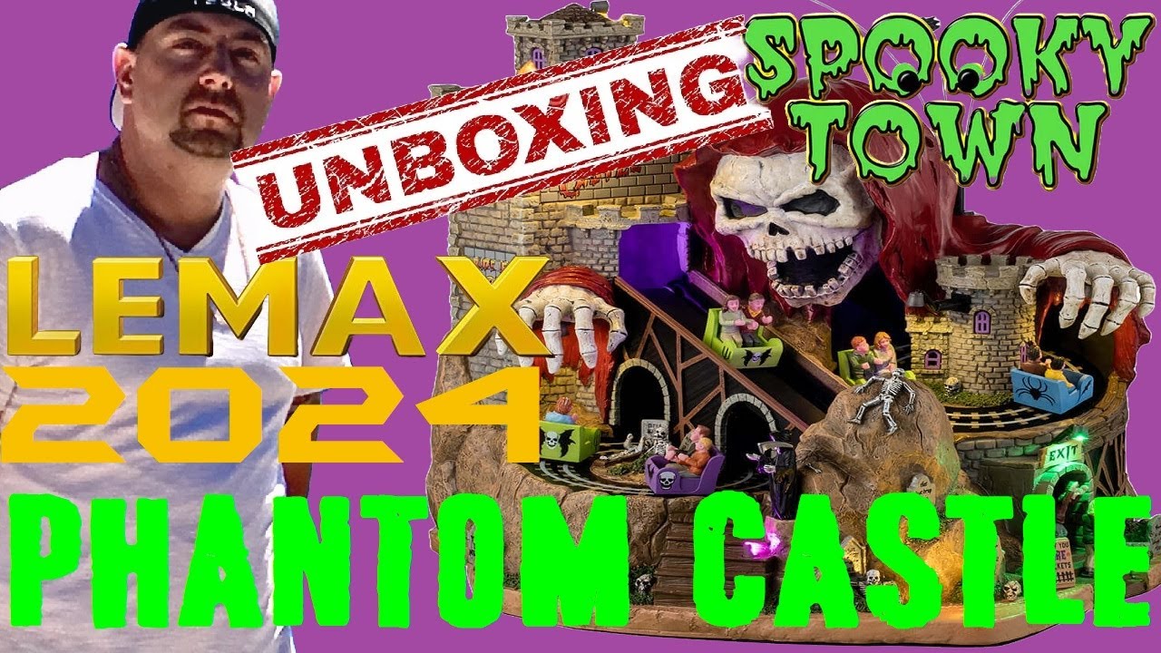 2024 Lemax Spooky Town Is HERE! First Halloween Village Phantom Castle ...