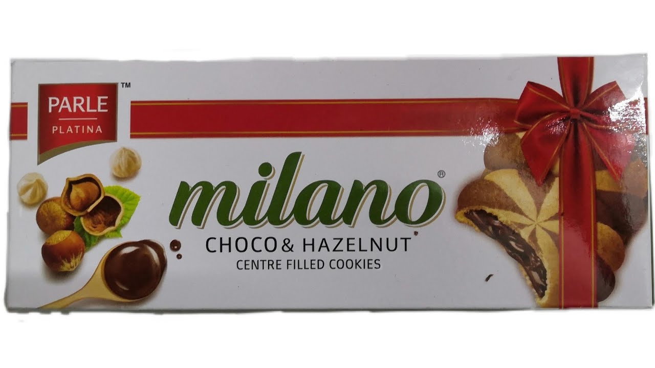Parle Platina Milano choco & hazelnut Centre filled cookies - YouTube