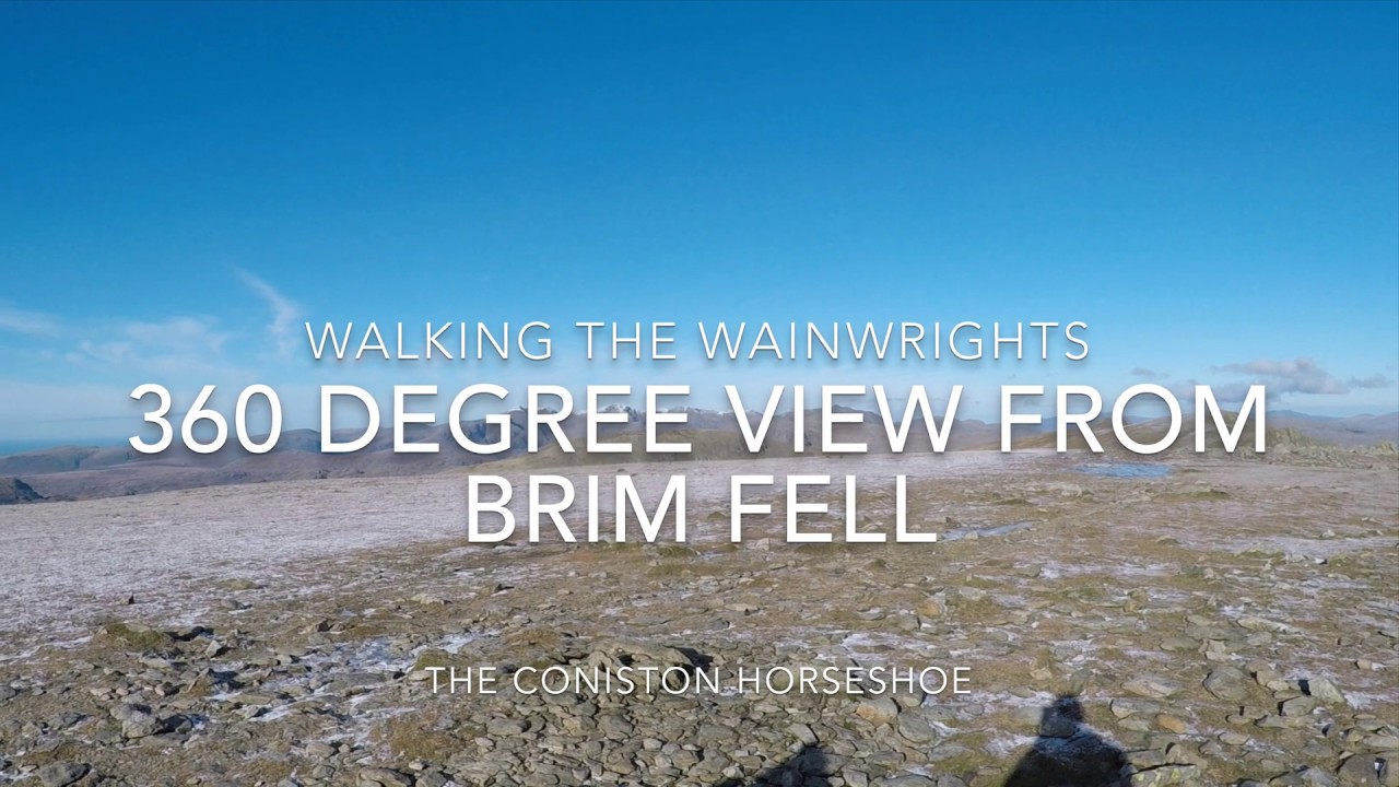 Walking The Wainwrights: 360 Degree View From Brim Fell - YouTube