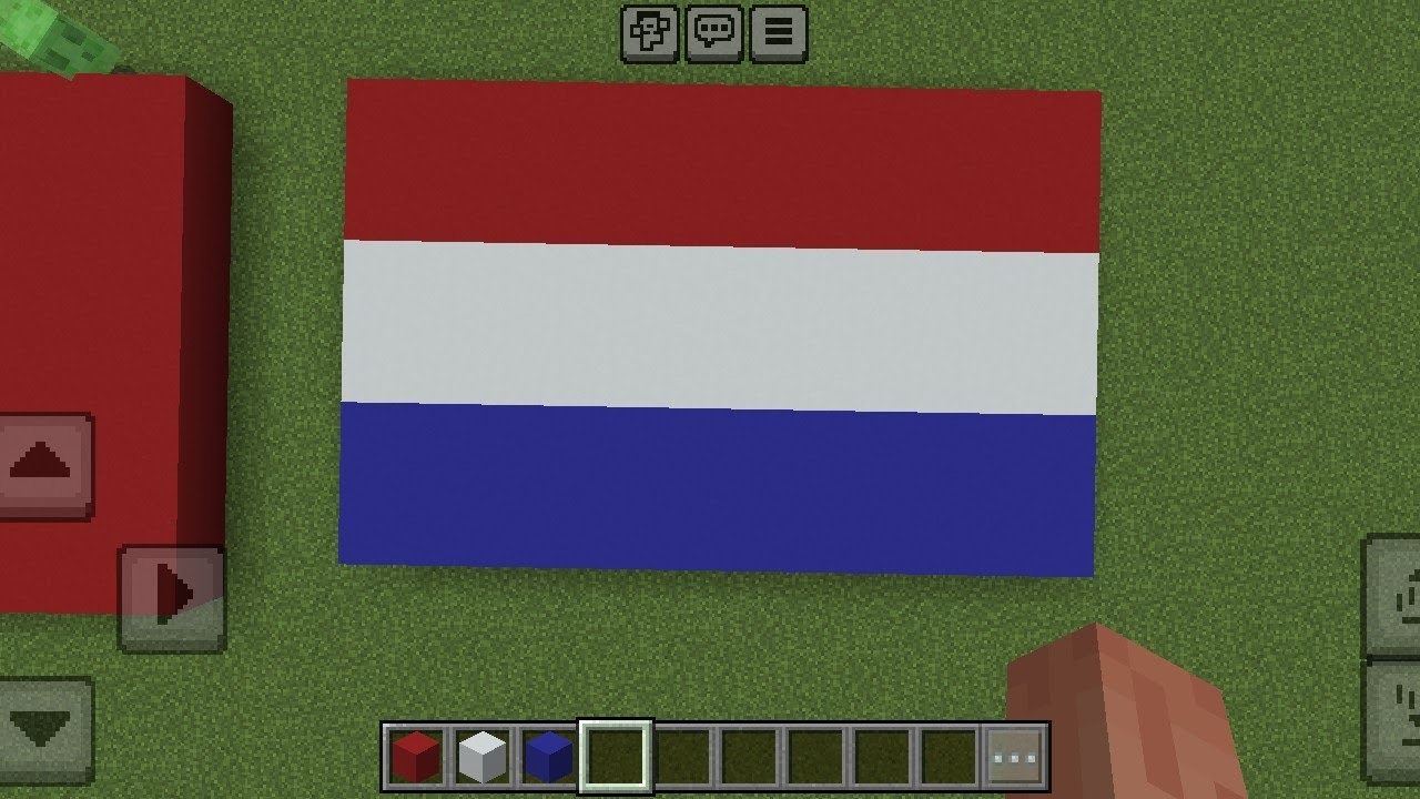 Making Netherlands 🇳🇱 Flag in Minecraft - YouTube