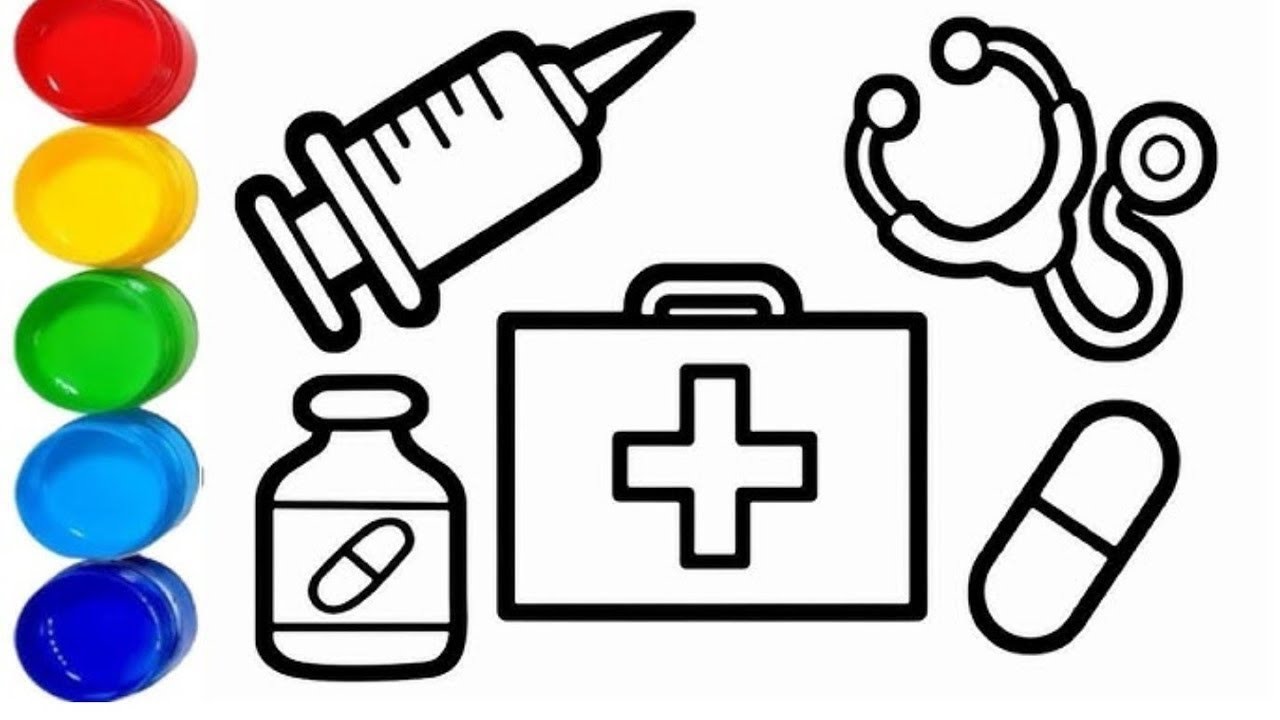 First Aid 📦 Box Drawing Painting Coloring Step By Step-How To Draw ...