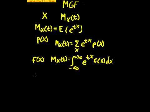 Moment Generating Functions Part 1 - YouTube