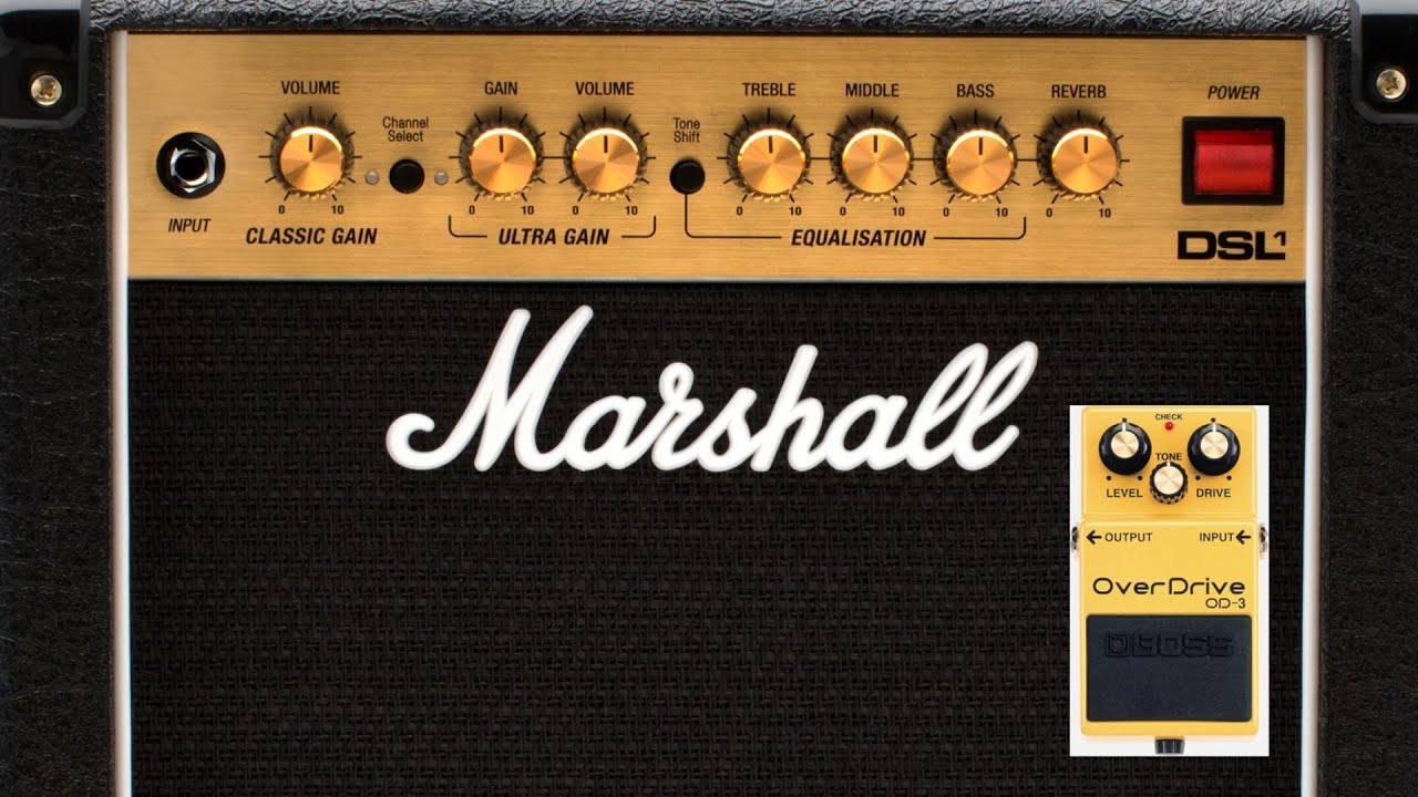 Marshall DSL1 Combo with BOSS OD-3 (Metal Test) - YouTube