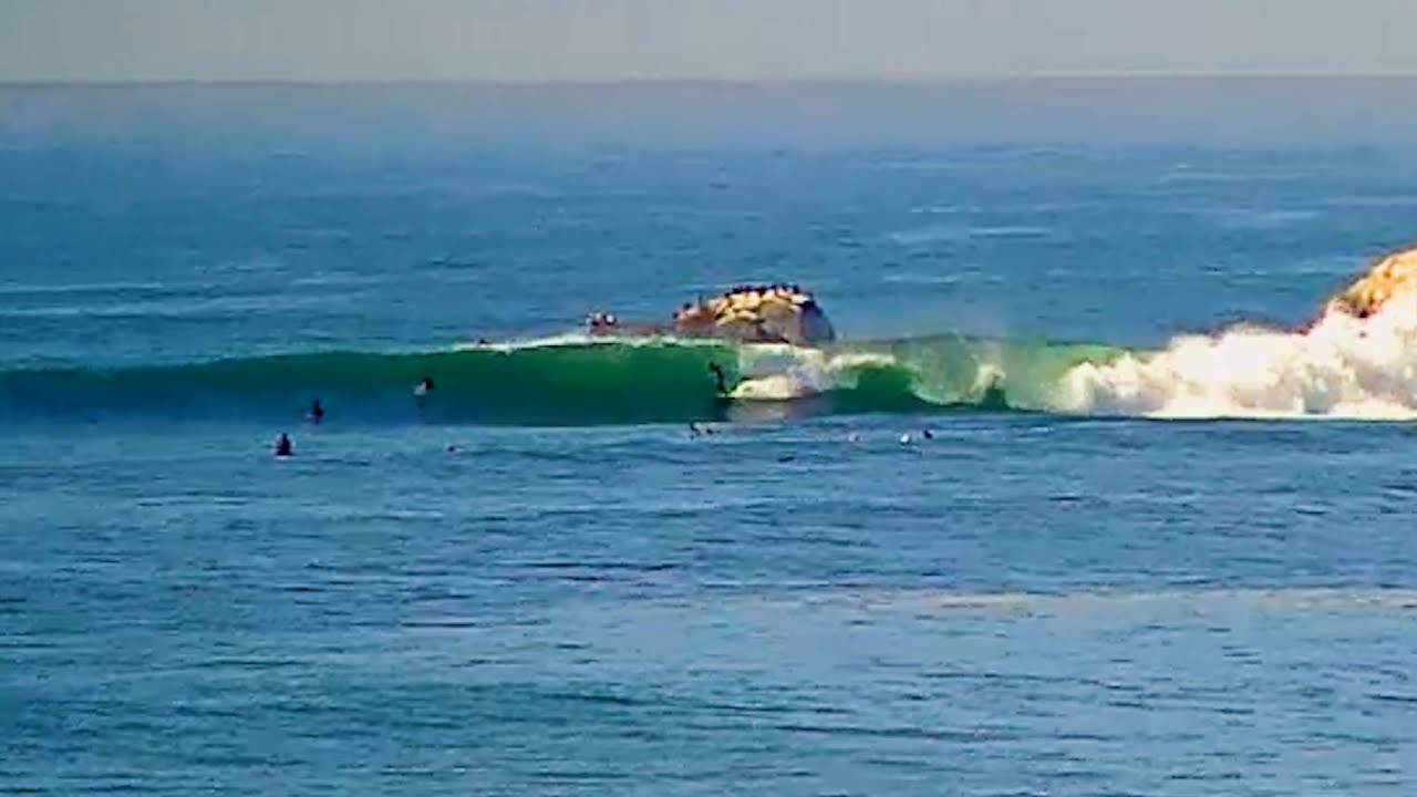 Spring swells hit Steamer Lane, California – March 21, 2024 - YouTube