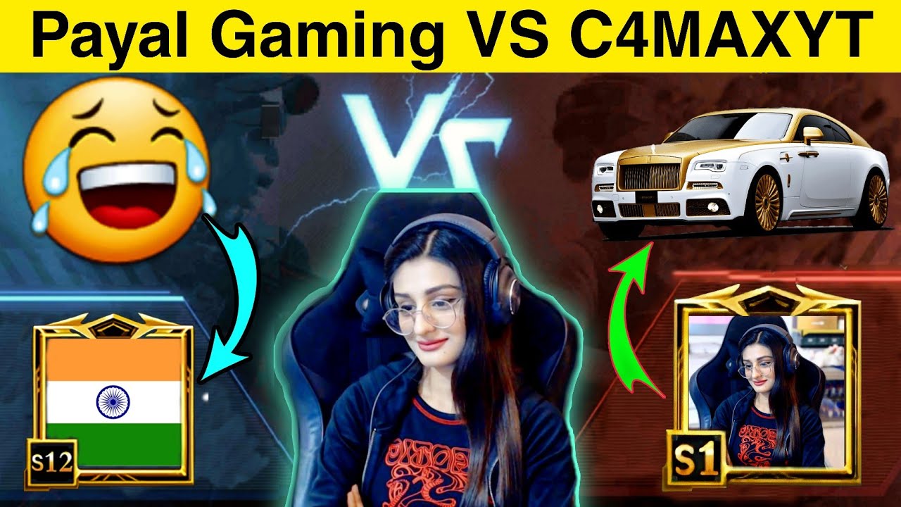 🔥1vs1 Challenge Payal Gaming Vs C4maxyt In Tdm 😈🥵 Samsung A3 A5 A6 A7