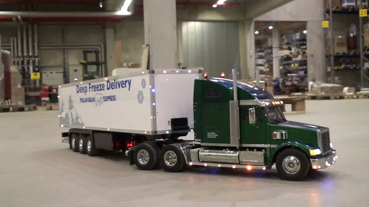 Tamiya Knight Hauler complete illuminated - YouTube