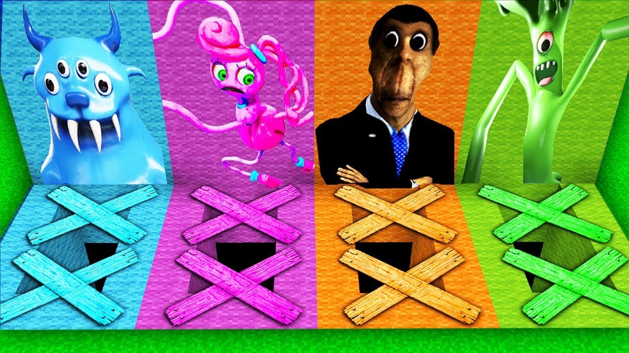 Find New Closed Basements In Minecraft Garten Of Banban 4 Mommy Long Legs Obunga Youtube