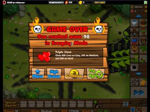 BTD 5 world record 95 rounds - YouTube