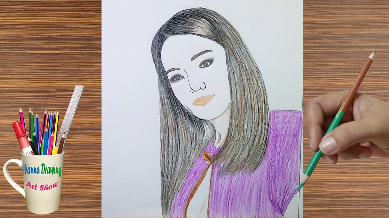 How to draw and painting Shu Qi in 2012 with pencil I colored pencil ...