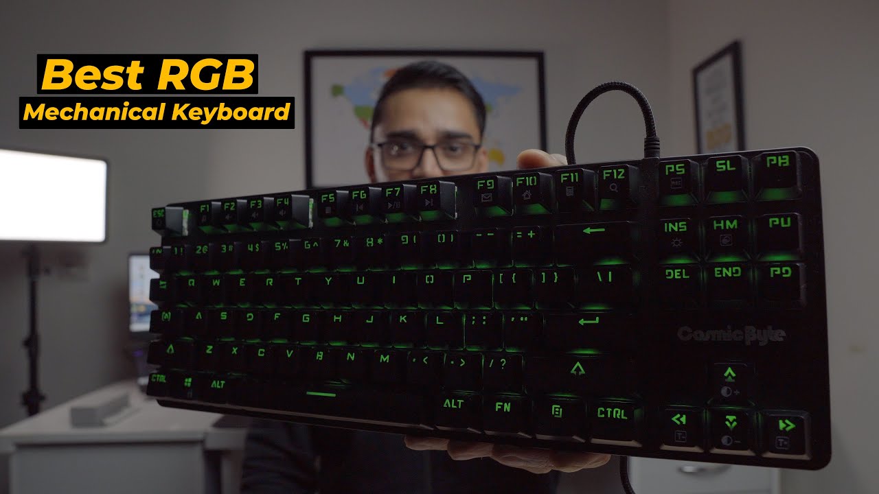 Best RGB Mechanical Keyboard Under 2100 | Cosmic Byte Red Switch RGB ...