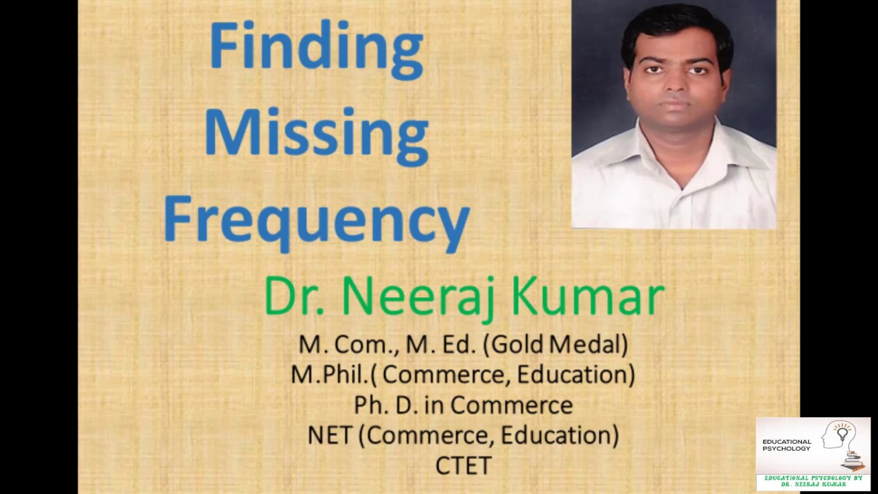 Finding Missing Frequency In Mean mean YouTube Finding Missing Frequency In Mean mean YouTube