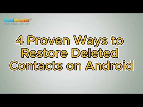 How to Restore Deleted Contacts on Android? [4 Proven Ways] - YouTube