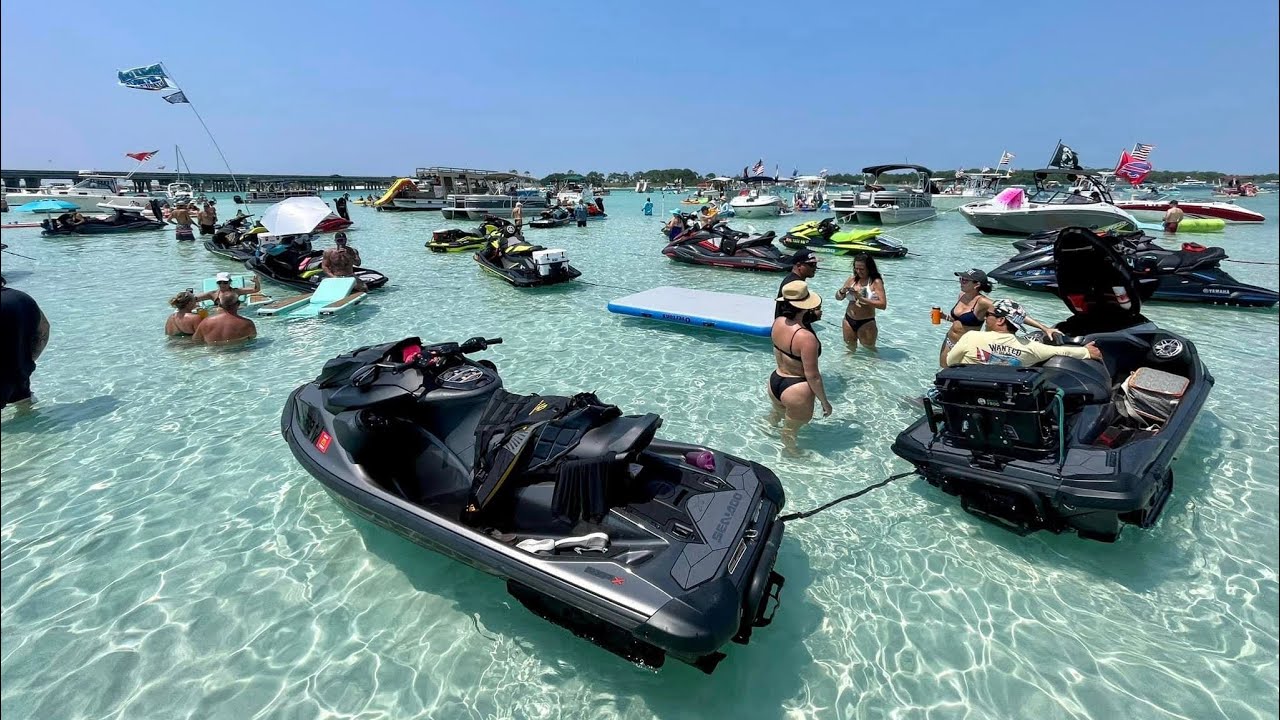 Destin Fl, Norriego Point, Crab Island Cruising - YouTube