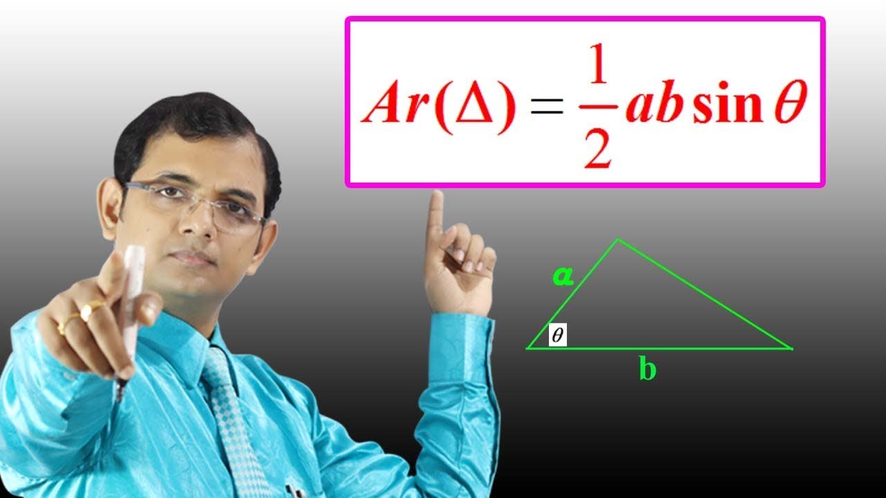 Area Of Triangle 1 2 ab sinC YouTube