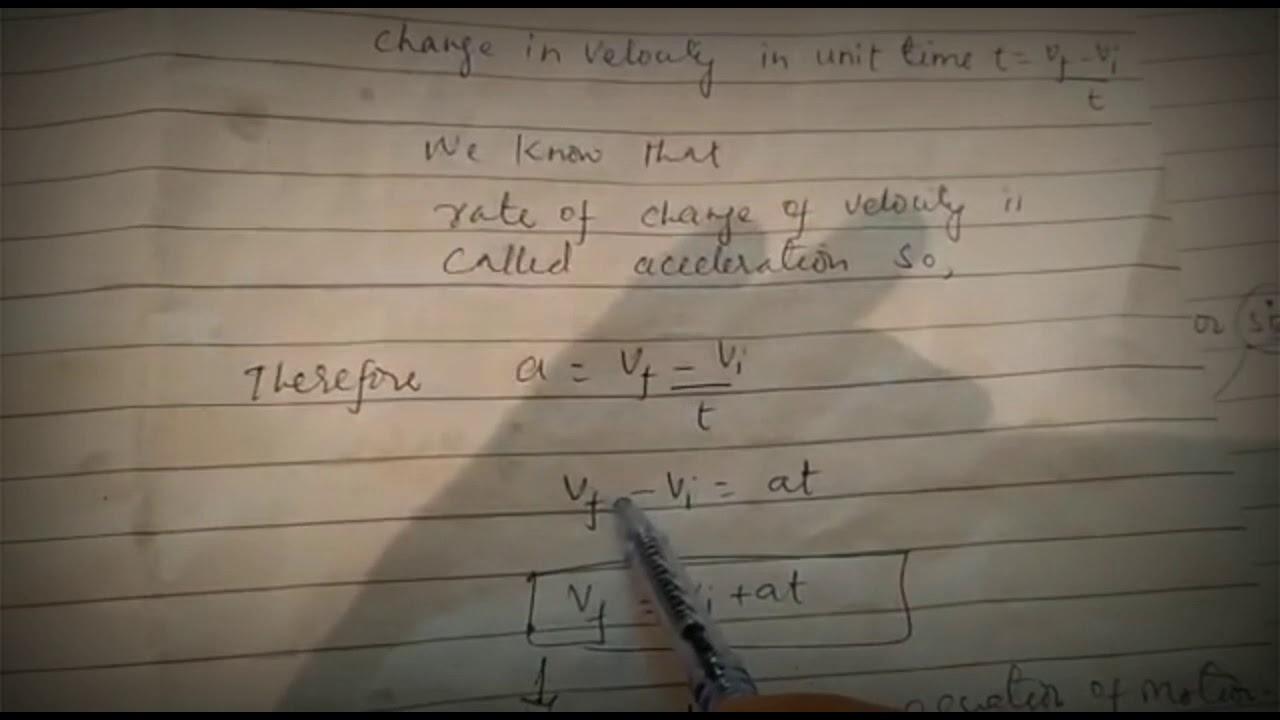 Acceleration and its Types/ Types of Acceleration / derive first snd ...