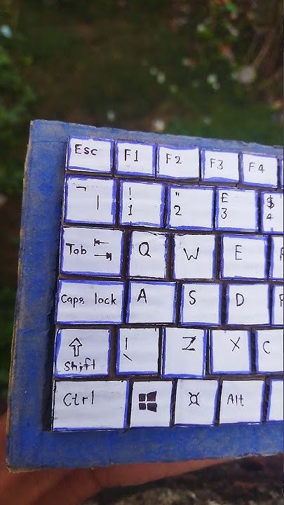 How to make a cardboard keyboard 😍😍 - YouTube
