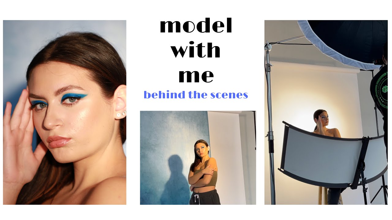 Model With Me *BEHIND THE SCENES PHOTOSHOOT* vlog - YouTube
